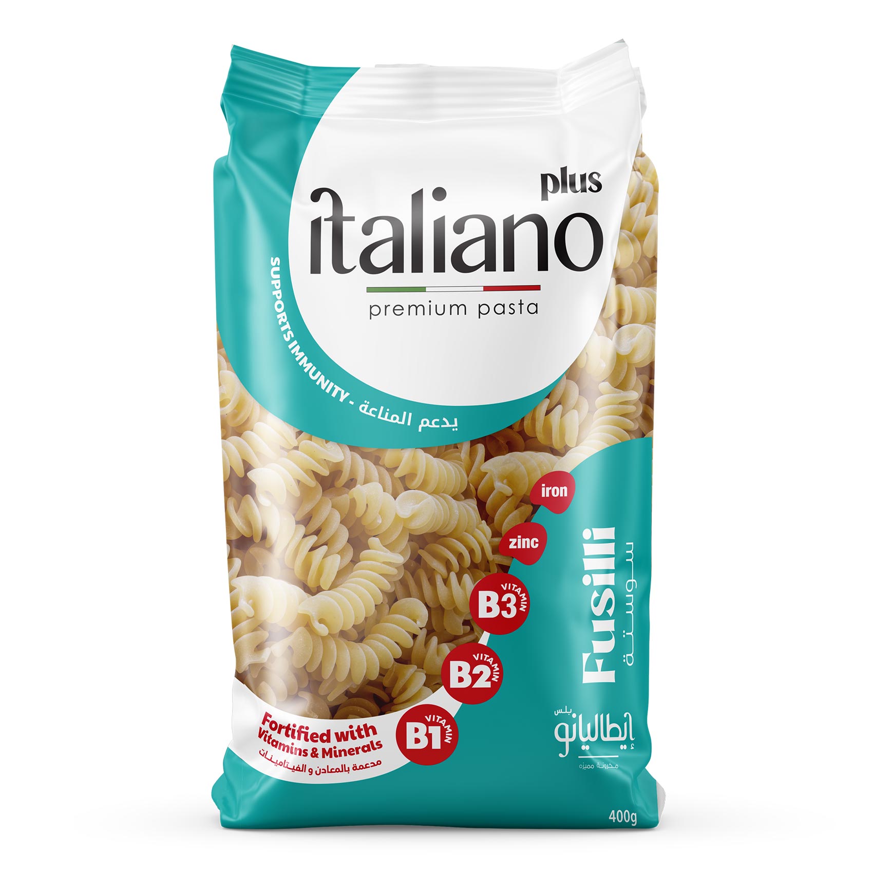 Buy Italiano Premium Fusilli Pasta - 400 gram Online | Carrefour Egypt