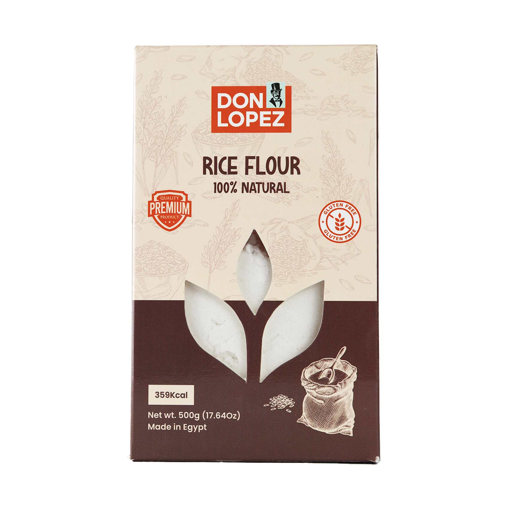 Buy Donlopez Rice Flour - 500 gm Online | Carrefour Egypt