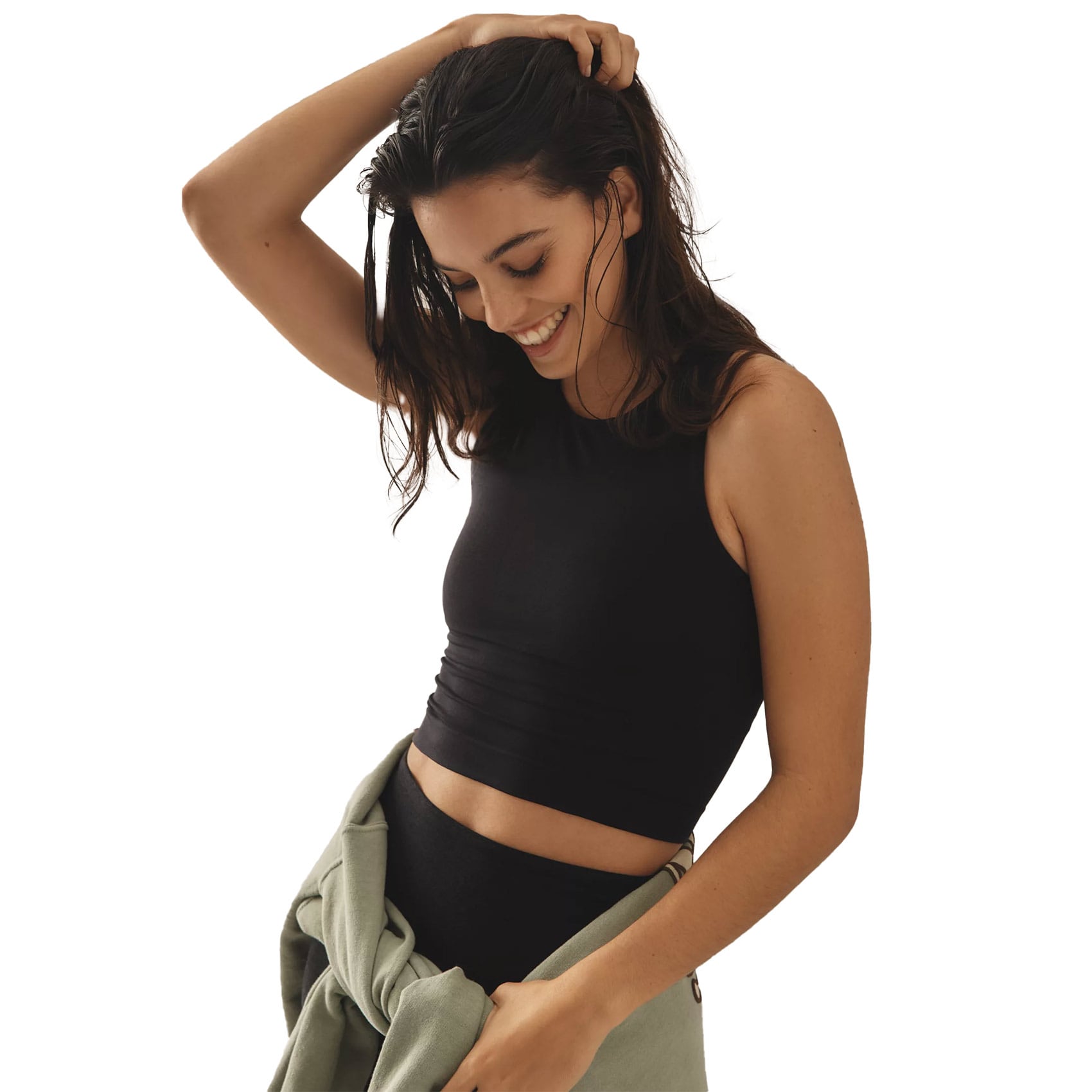 Buy La Collection Women Sleeveless Tank Top - Black Online | Carrefour ...