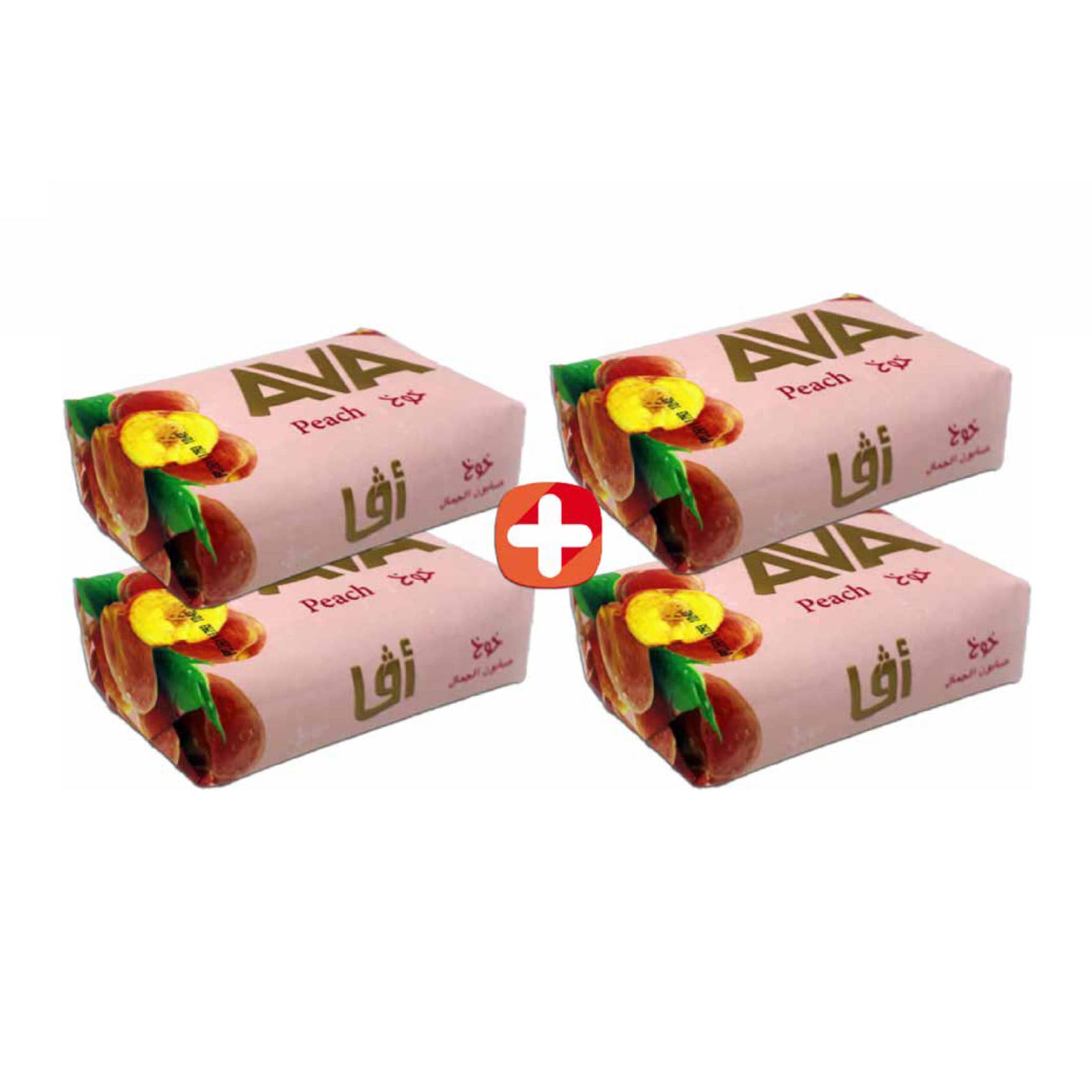 Buy Ava Peach Soap - 90 gm - 4 Pieces Online | Carrefour Egypt