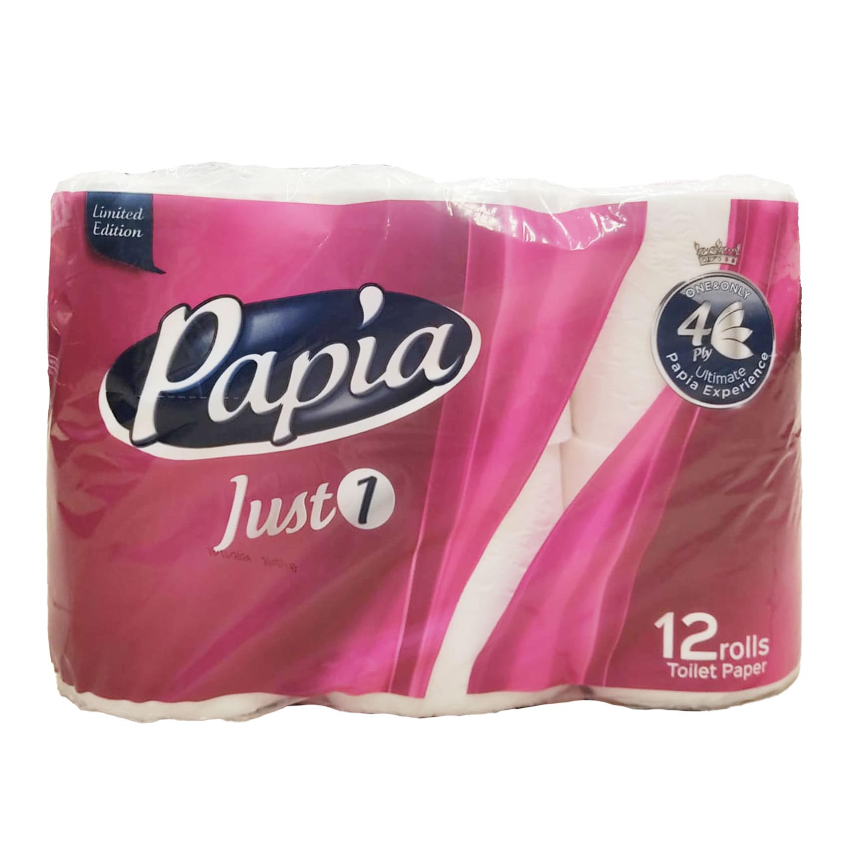 Buy Papia Toilet paper - 4 Ply - 12 Rolls Online | Carrefour Egypt