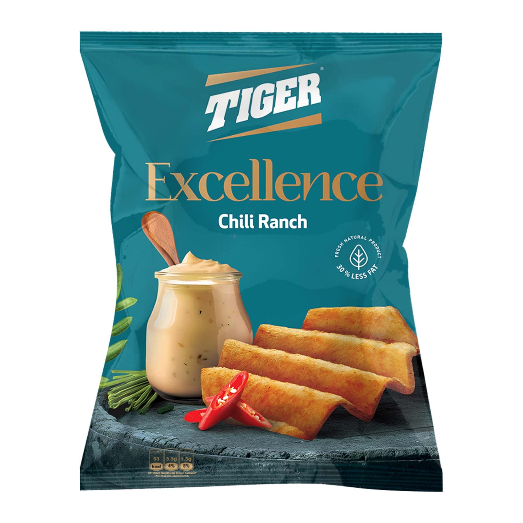 Buy Tiger Excellence Chili Ranch Chips - 75 gram Online | Carrefour Egypt