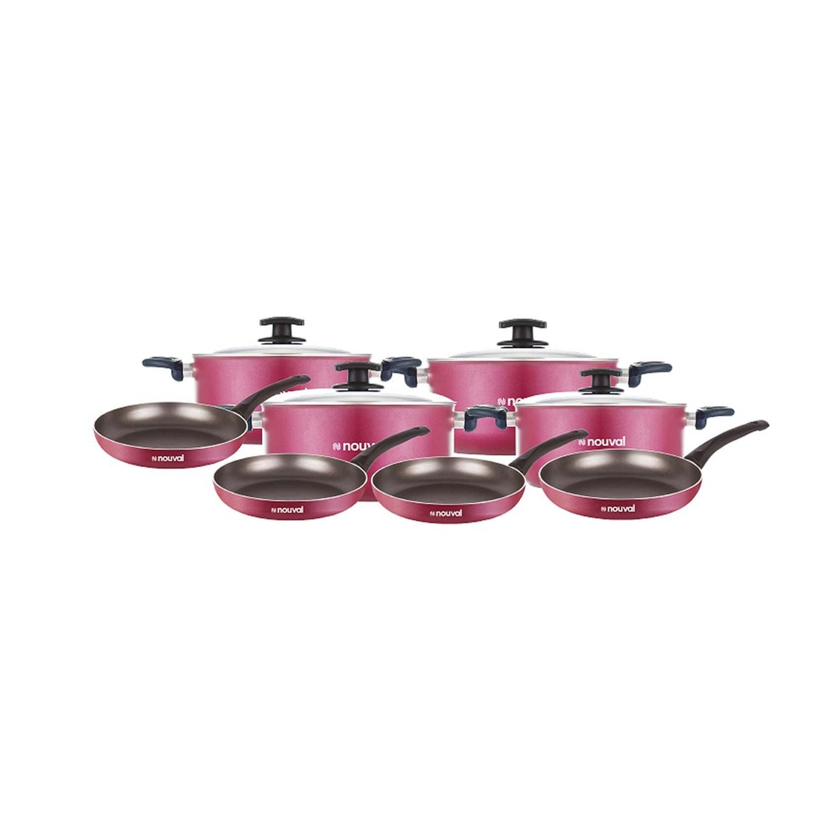 Buy Nouval Timeless Cooking Set - 12 Pieces Online | Carrefour Egypt