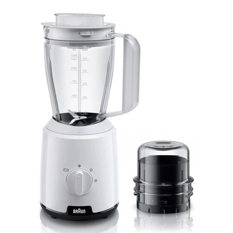 تسوق خلاط براون 500 وات 1.75 لتر مع مطحنة - ابيض - JB0115WH أون لاين ...