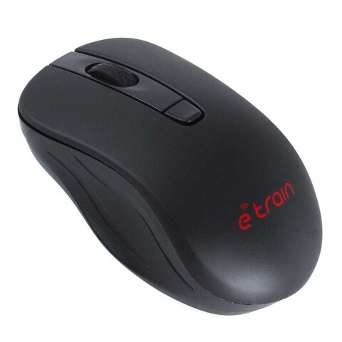 Buy E-Train Wireless Mouse 1200Dpi - Black - MO500 Online | Carrefour Egypt