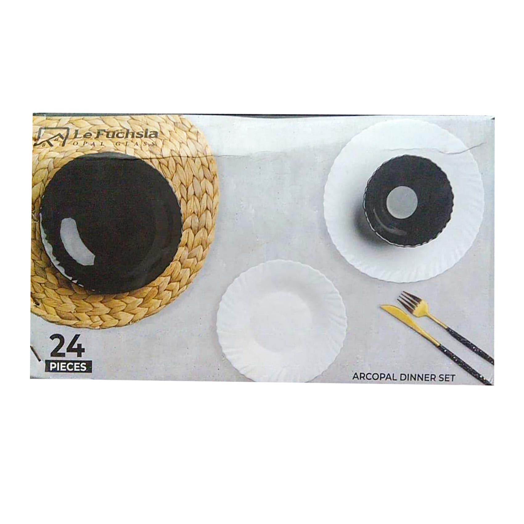 Buy Dream Arcopal Dinner Set - 24 Pieces Online | Carrefour Egypt