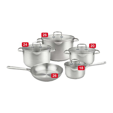 Buy Neoflam Stainless Steel Cookware Set - 9 Pieces Online | Carrefour ...