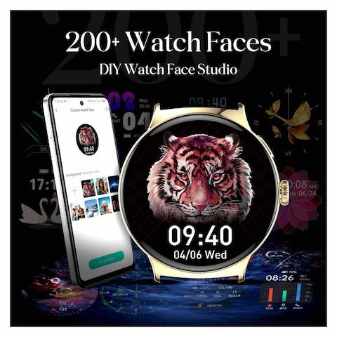 Buy Itel Unicorn Smart Watch 1.43 Inch - Gold - ISW-N9 Online ...