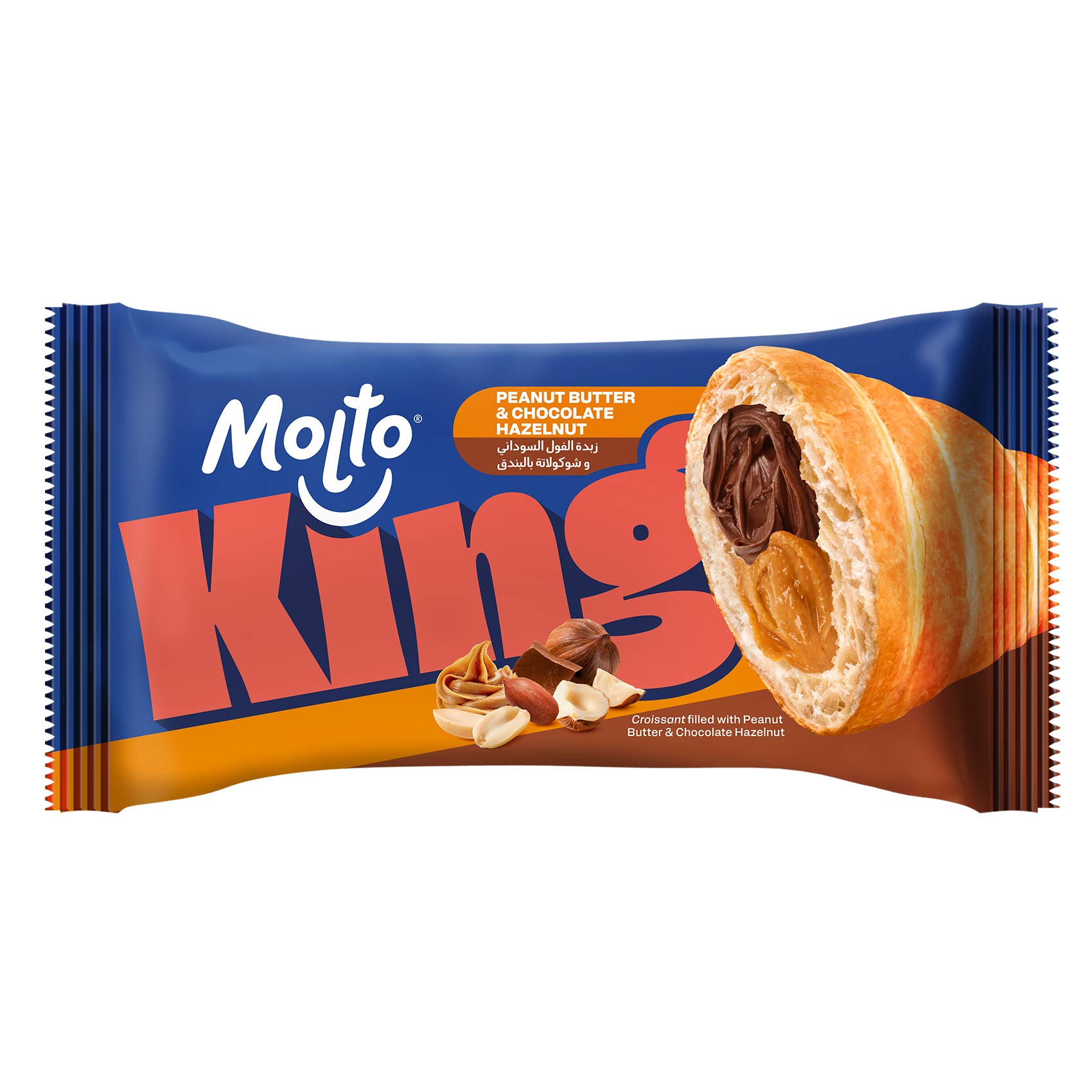Buy Molto King Croissant with Peanut Butter and Hazelnut Chocolate ...