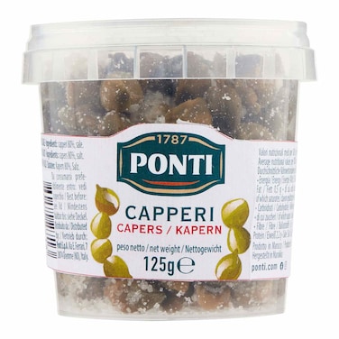 Buy Ponti Dry Salted Capers - 125 gm Online | Carrefour Egypt