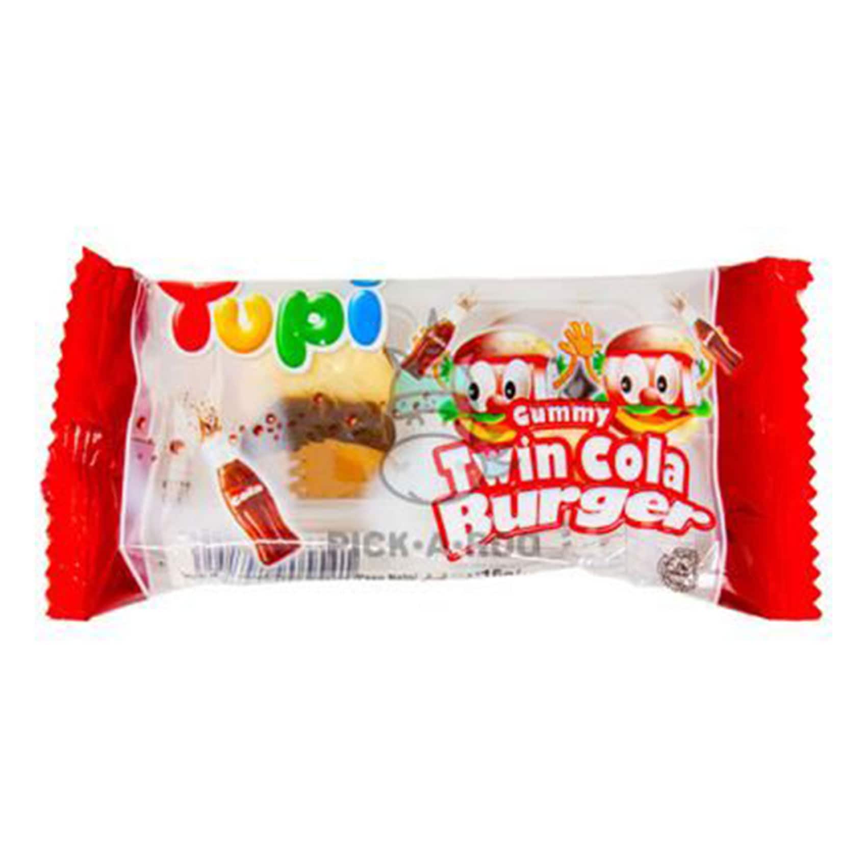 Buy Yupi Twin Cola Burger Gummy Candy - 14 gm Online | Carrefour Egypt
