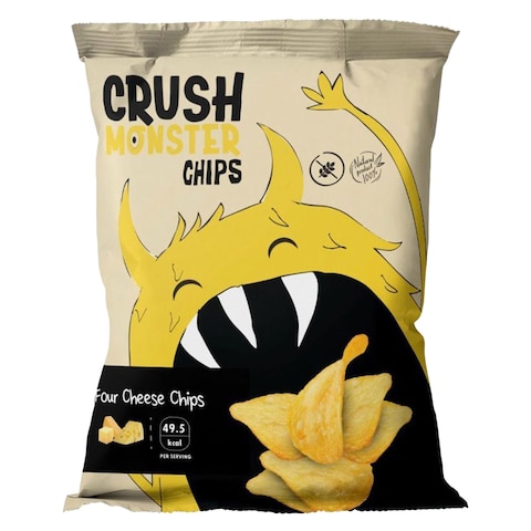 Buy CRUSH MONSTER CHIPS FOUR CHEESE 70G Online | Carrefour Egypt