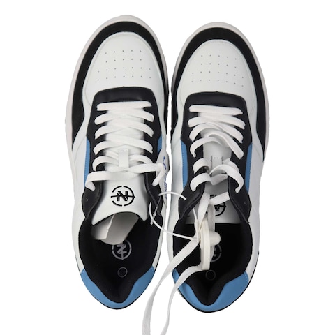 Buy MEN CASUAL SHOES 12417 WIT/GRY S44 Online | Carrefour Egypt