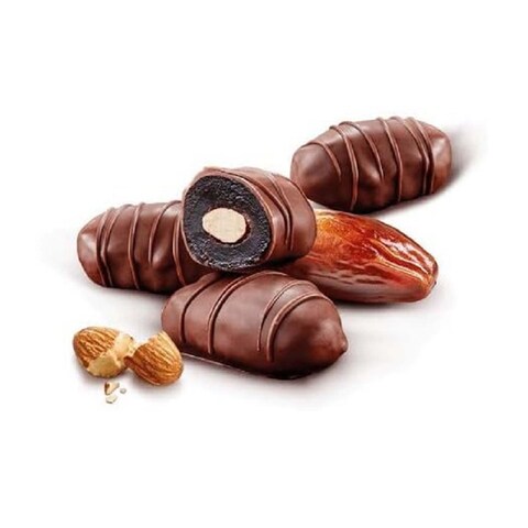 Buy Dates with Dark Chocolate and Almonds - 180 gm Online | Carrefour Egypt