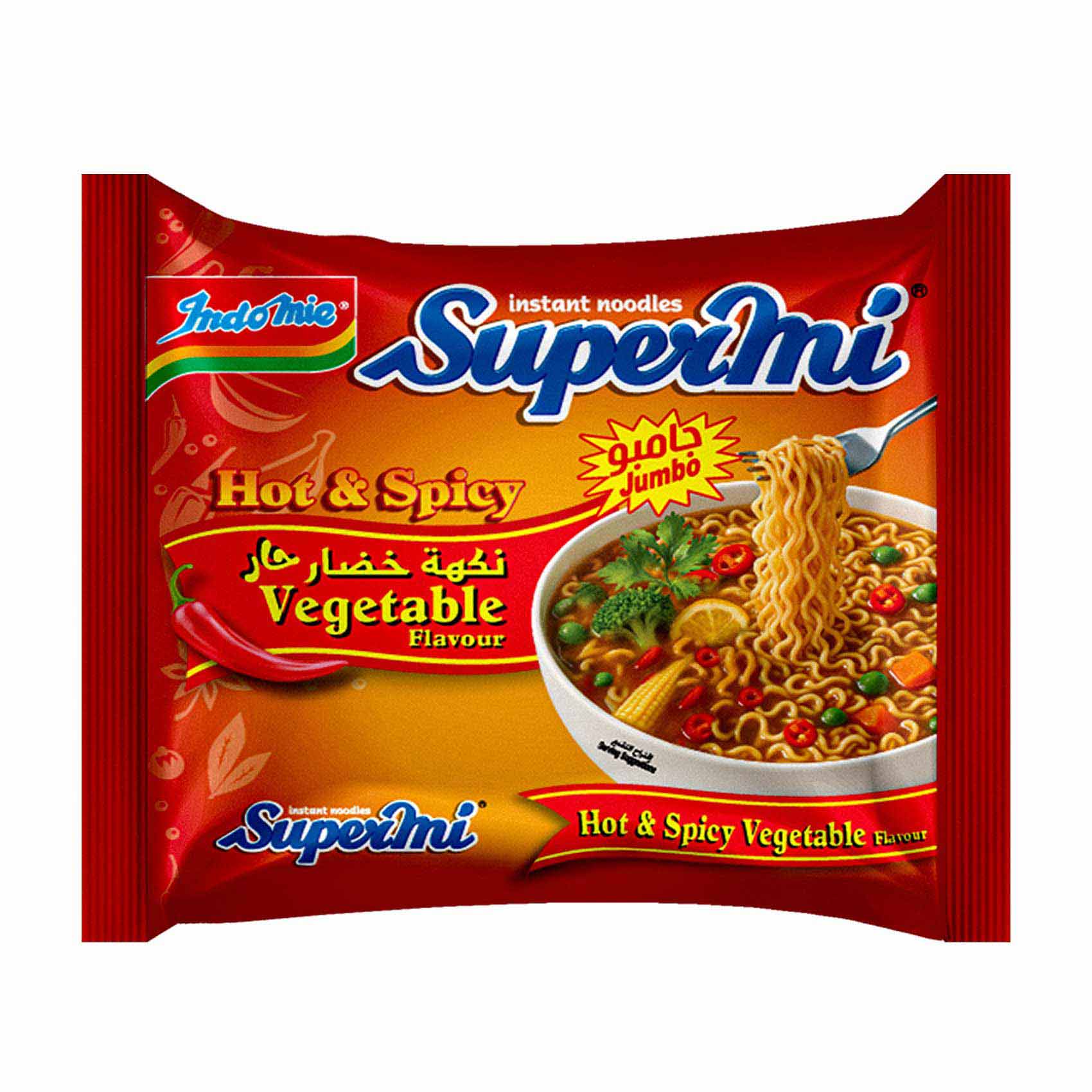 Buy Indomie Hot and Spicy Vegetable Instant Noodles - Jumbo Size - 100 ...