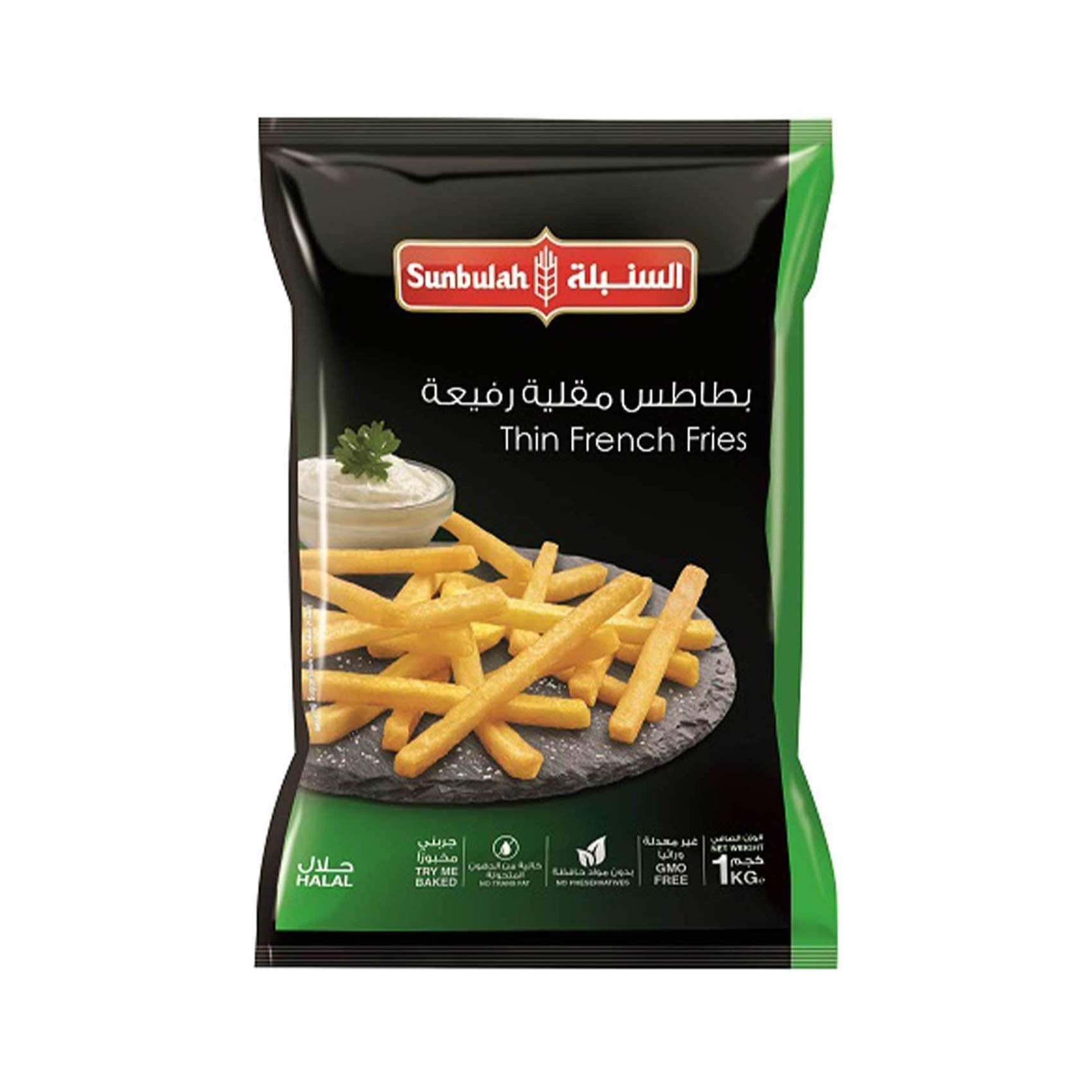 Buy Sunbulah Thin French Fries - 1 kg Online | Carrefour Egypt