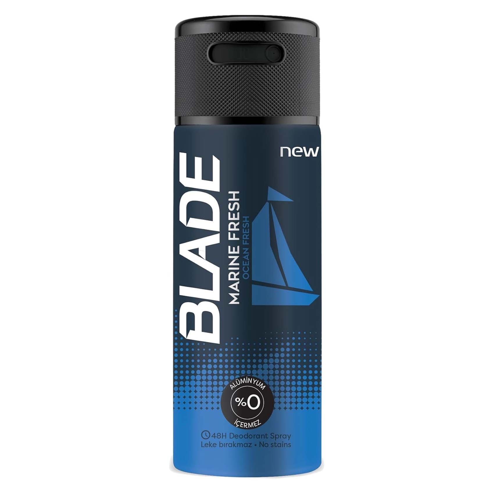 Buy Blade Marina Fresh Deodorant Spray - 150ml Online | Carrefour Egypt