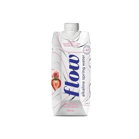 Flow Organic AlKaline Spring Water Strawberry 500 Ml Online | Carrefour ...
