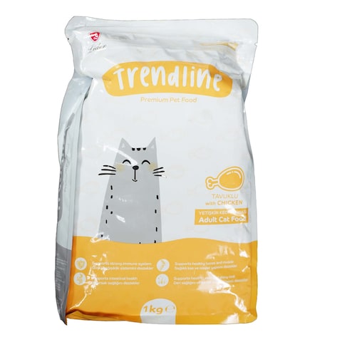 Buy Trendline Adult Cat Food With Chicken 1Kg Online | Carrefour Kenya