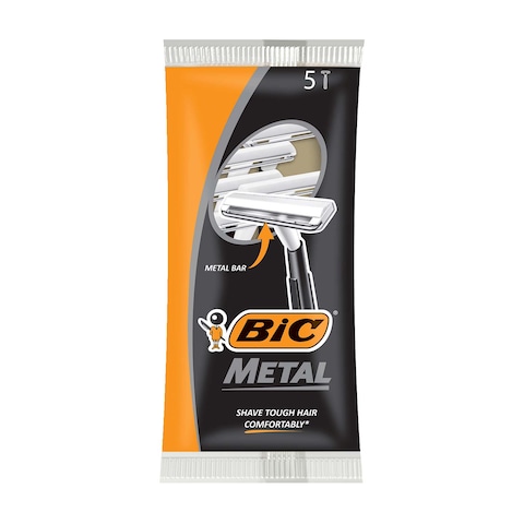 Buy BIC Metal Disposable Razor Pack of 5 Online | Carrefour Kenya