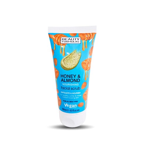 Buy Beauty Formulas Honey & Almond Facial Scrub Tube 150Ml Online ...