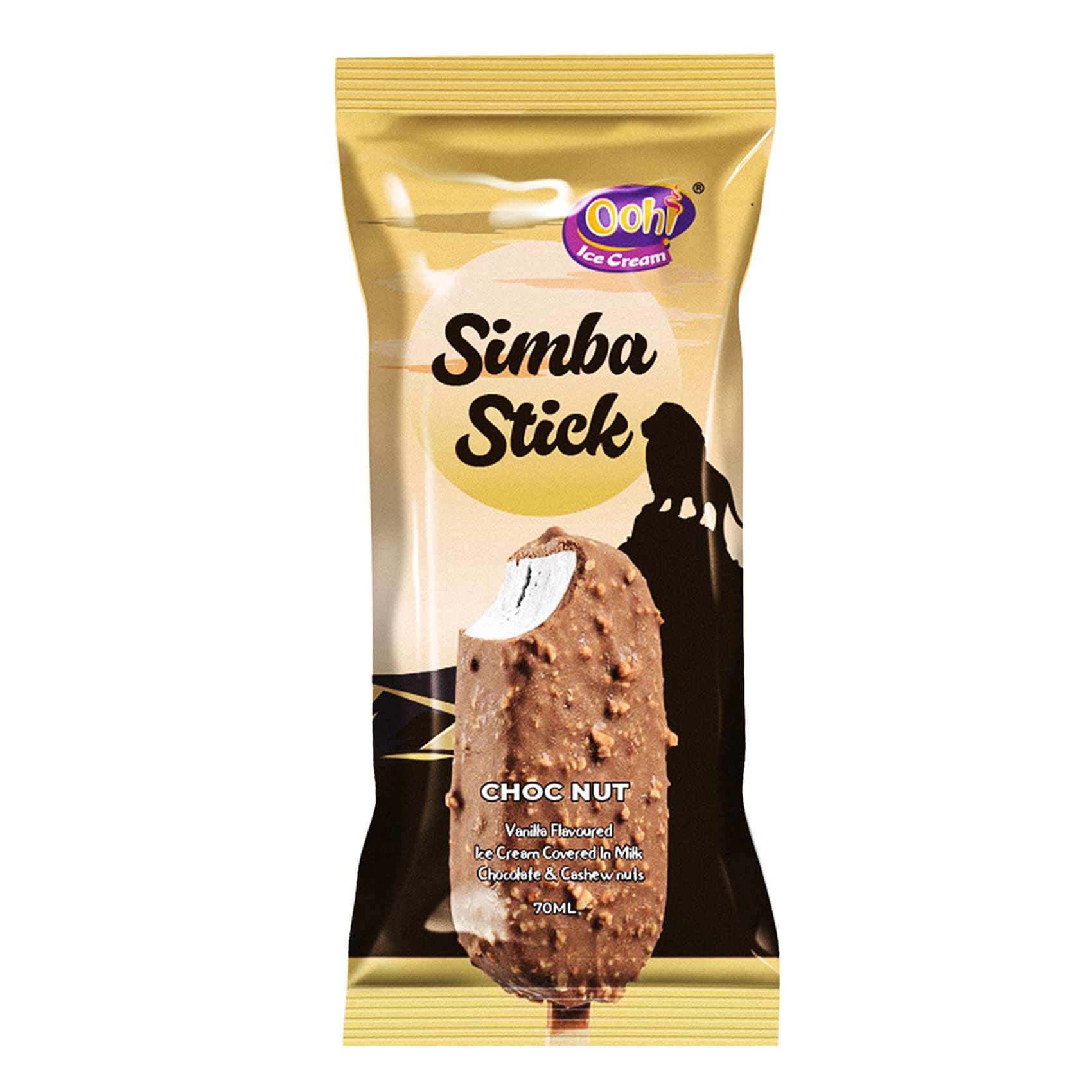 Buy Simba Stick Chocolate Nuts Vanilla Ice cream 70g Online | Carrefour ...
