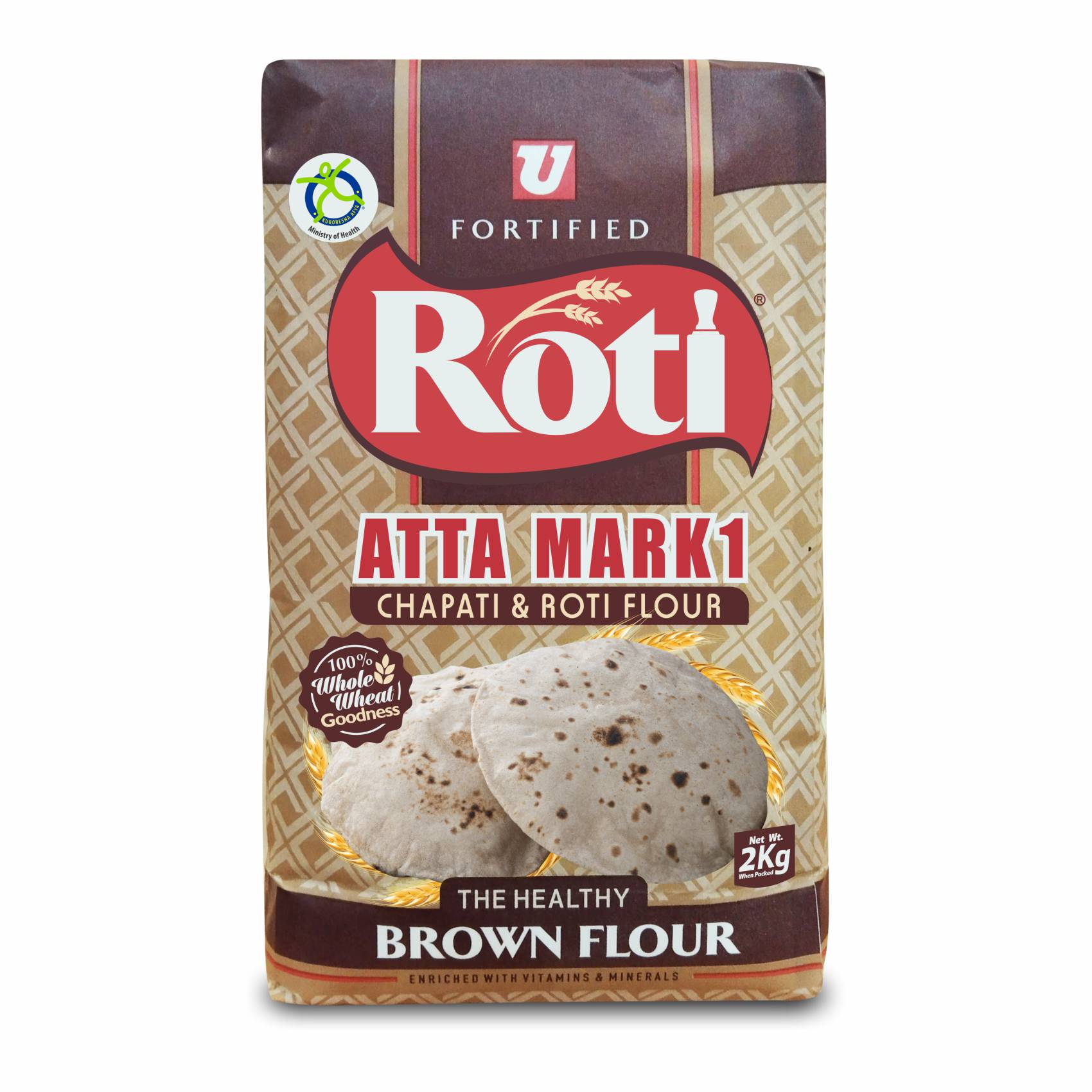 Buy Roti Atta Mark 1 Brown Chapati And Roti Flour 2kg Online ...