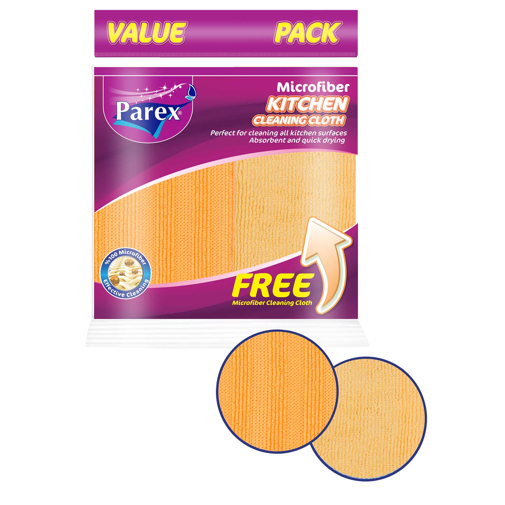 Buy Parex Kitchen Microfiber Cleaning Cloth Online | Carrefour Kenya