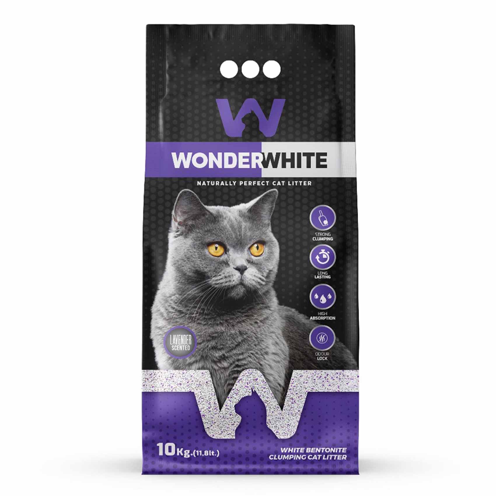 Buy Wonder White Lavender Cat Litter 10kg Online | Carrefour Kenya