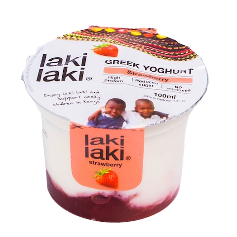 Buy Laki Laki Strawberry Greek Yoghurt 100ml Online | Carrefour Kenya