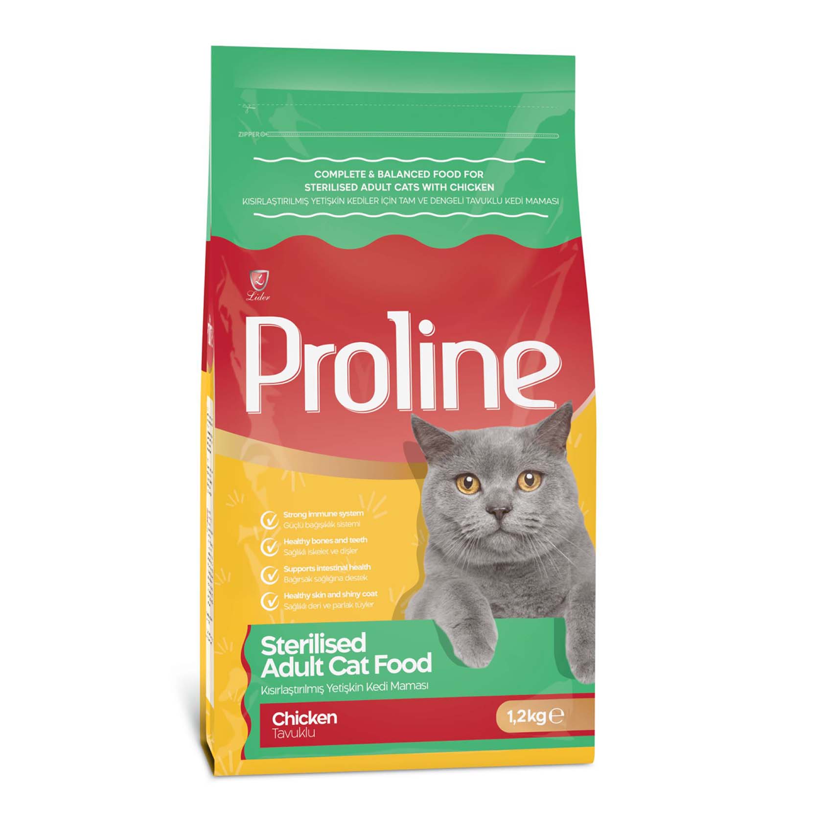 Buy Proline Adult Cat Food Sterilized Chicken 1.2Kg Online | Carrefour ...
