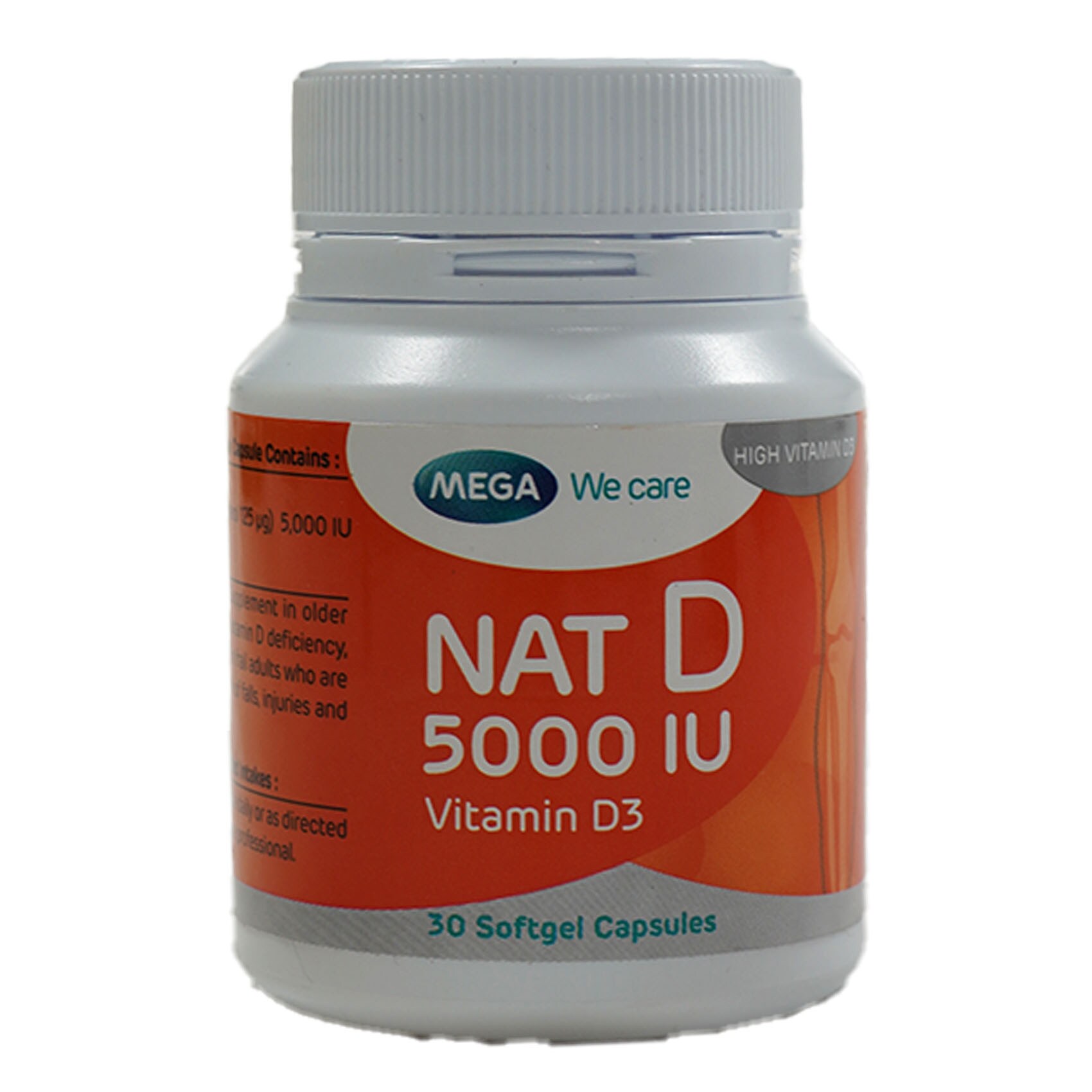 Buy MEGA NAT D 5000 SOFT GL CAPSULE 30S Online | Carrefour Kenya
