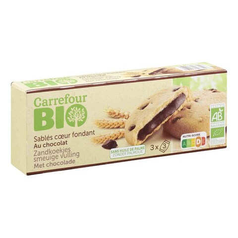 Buy Carrefour Bio Choco Heart Shortbread 155G Online | Carrefour Kenya