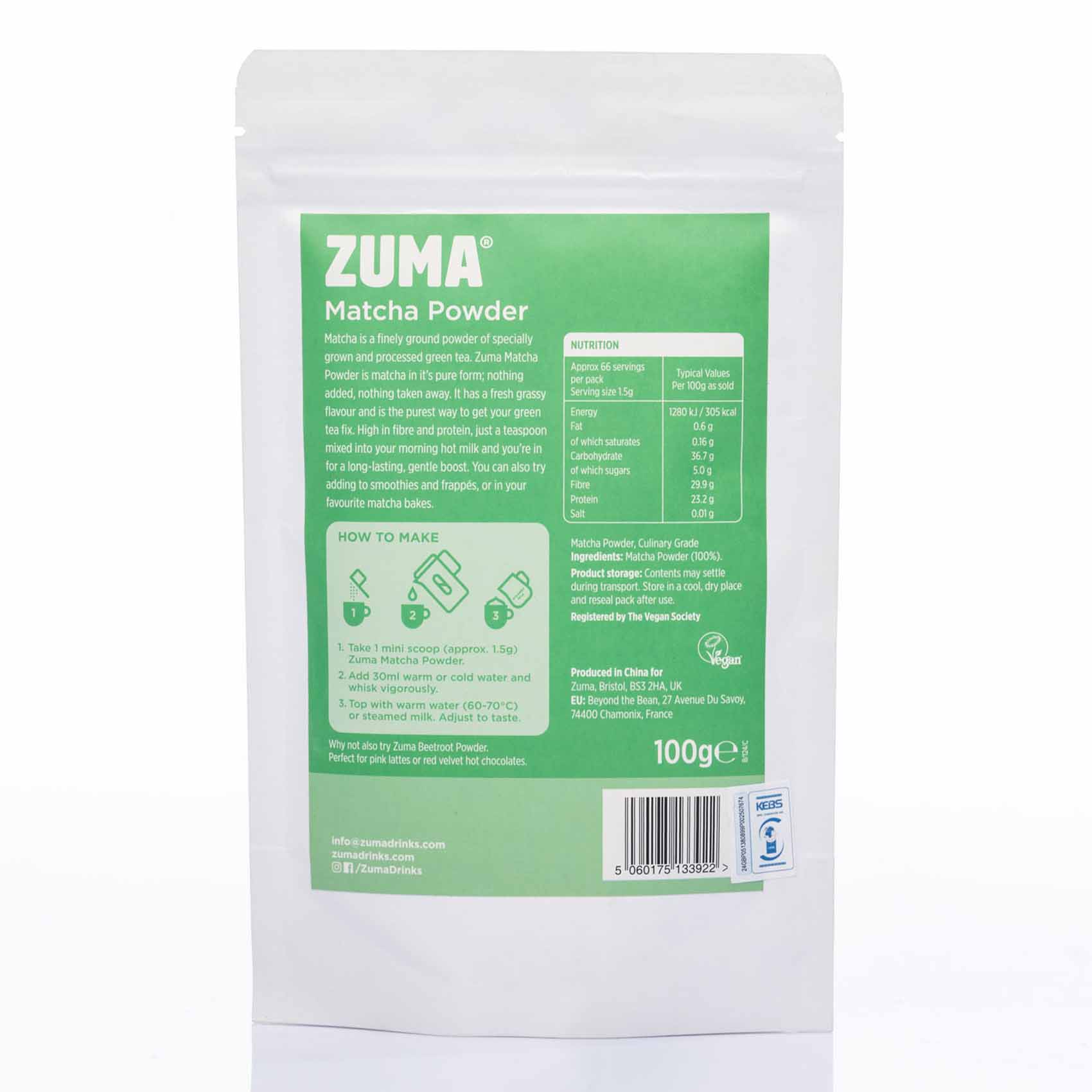 Buy Spring Valley Zuma Matcha Powder Pouch 100g Online | Carrefour Kenya