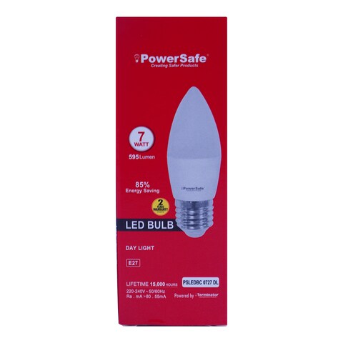 Buy Powersafe Led Candle Bulb 7W Day Light E27 Online | Carrefour Kenya
