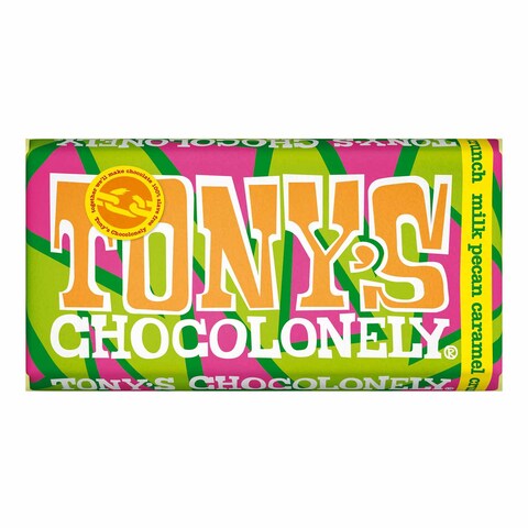 Buy Tonys Chocolonely Milk Pecan Caramel Crunch 180G Online | Carrefour ...