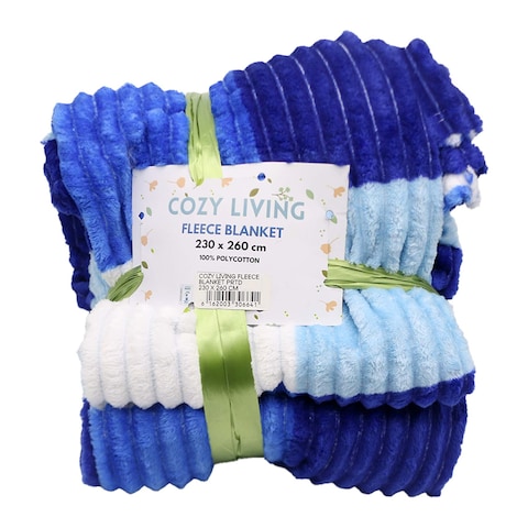 Buy Cozy Living Fleece Blanket 230X260Cm Online | Carrefour Kenya