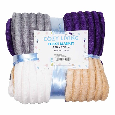 Buy Cozy Living Fleece Blanket Printed 230X260Cm Online | Carrefour Kenya