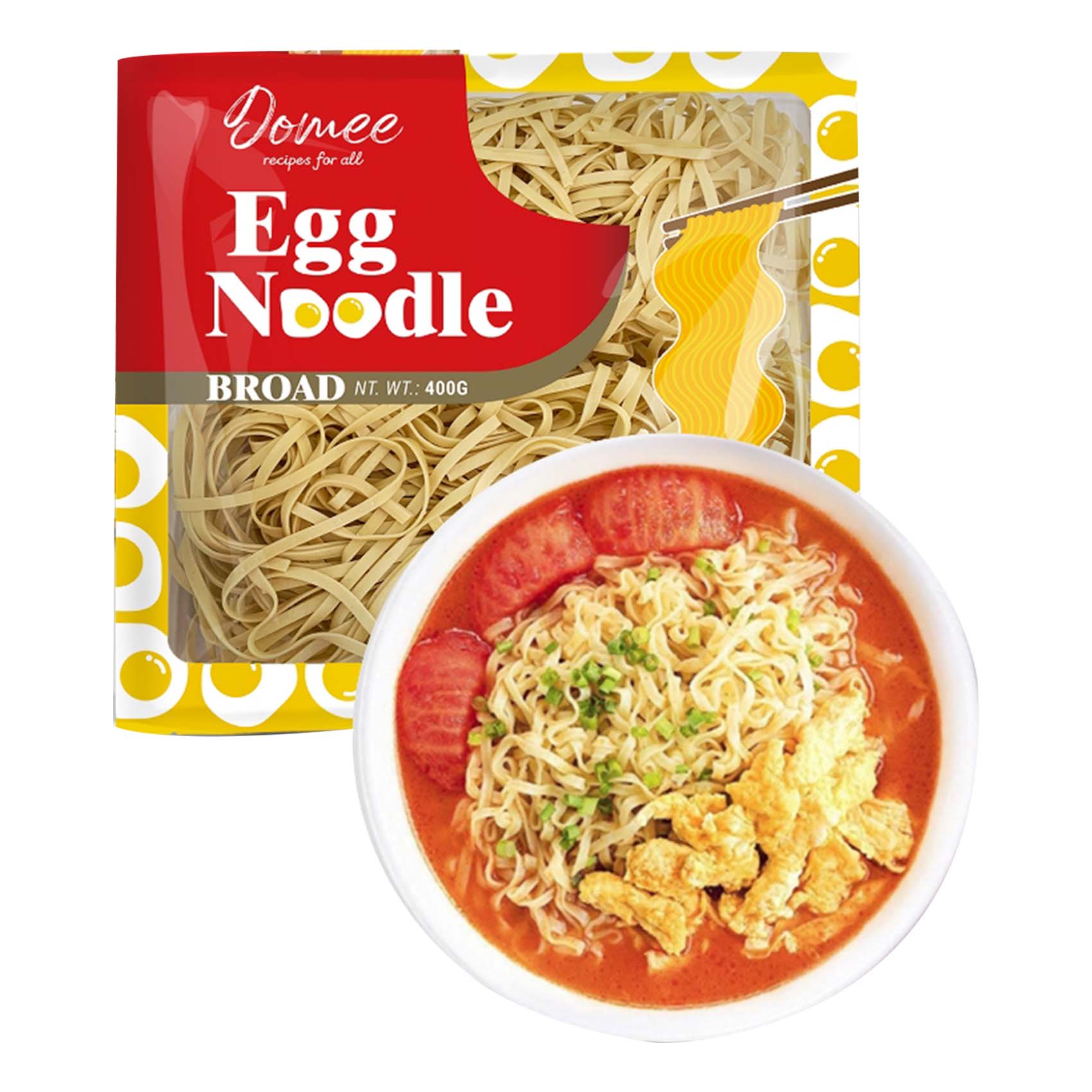 Buy Domee Egg Noodles Broad 400G Online | Carrefour Kenya