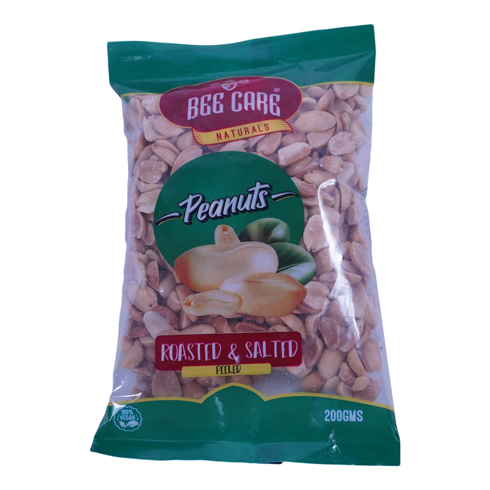 Buy Beecare Naturals Roasted and Salted Peeled Peanuts 200G Online ...