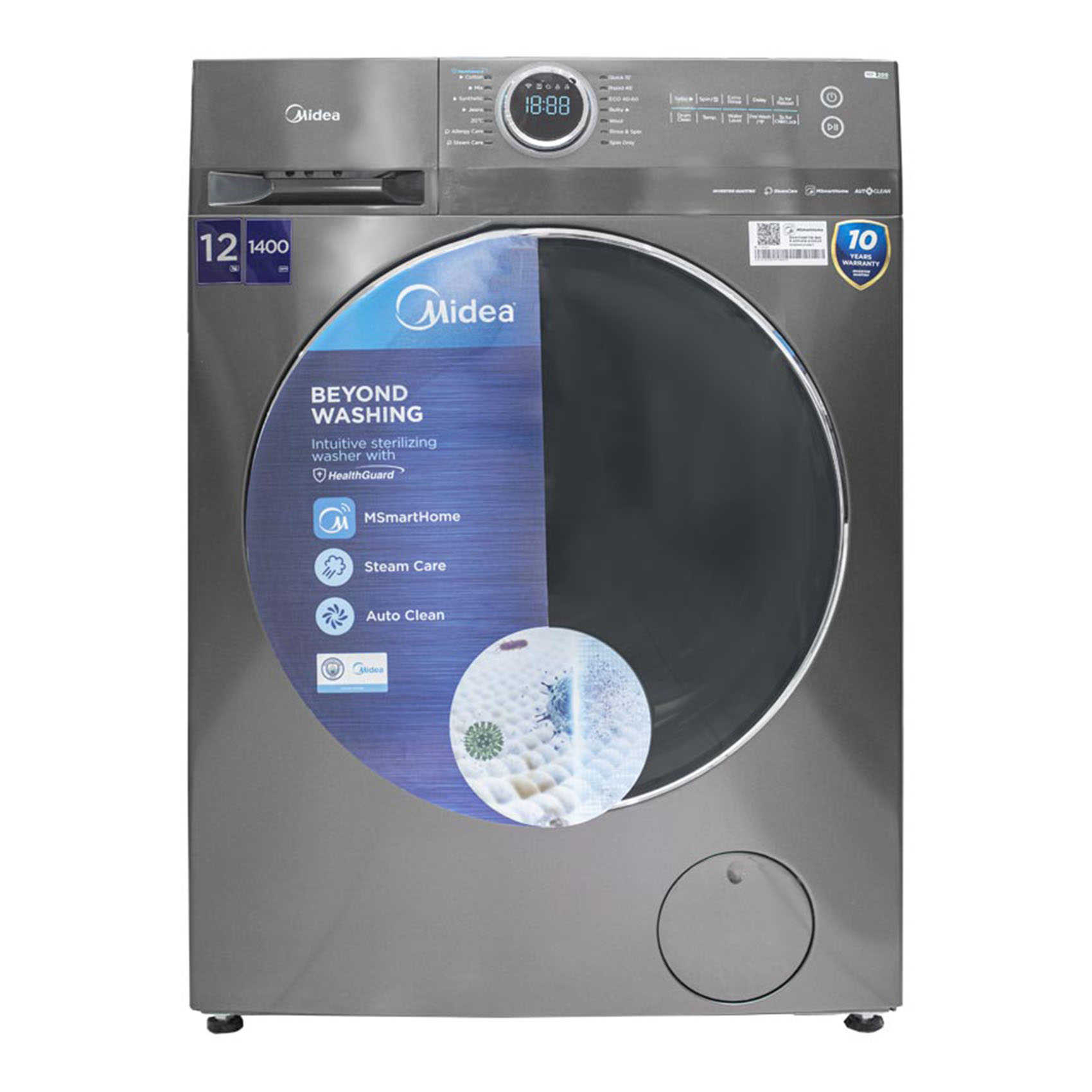 Buy Midea Washing Machine Front Load 12Kg Mf200W120Wb/T Online ...