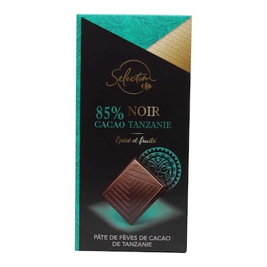 Buy Carrefour Selection Choco 85% Cocoa Tanzani 80G Online | Carrefour ...