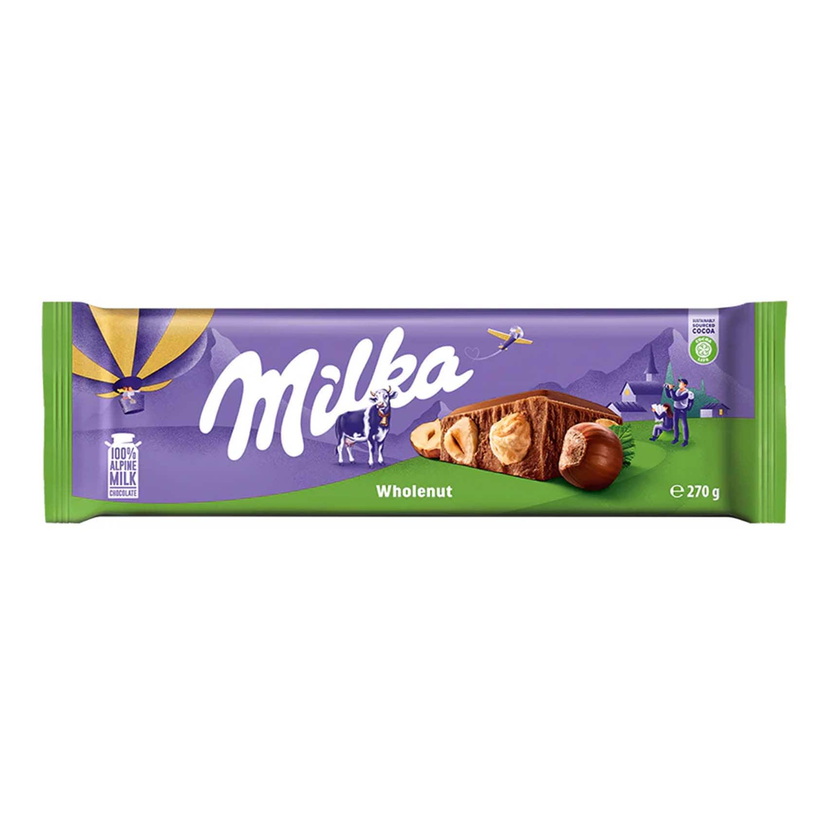 Buy Milka Milk Whole Nuts 270G Online | Carrefour Kenya