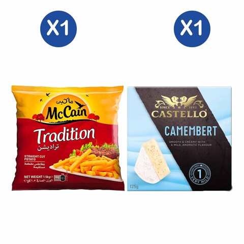 Buy McCain Golden Long Fries + Castello Camembert Online | Carrefour Kenya