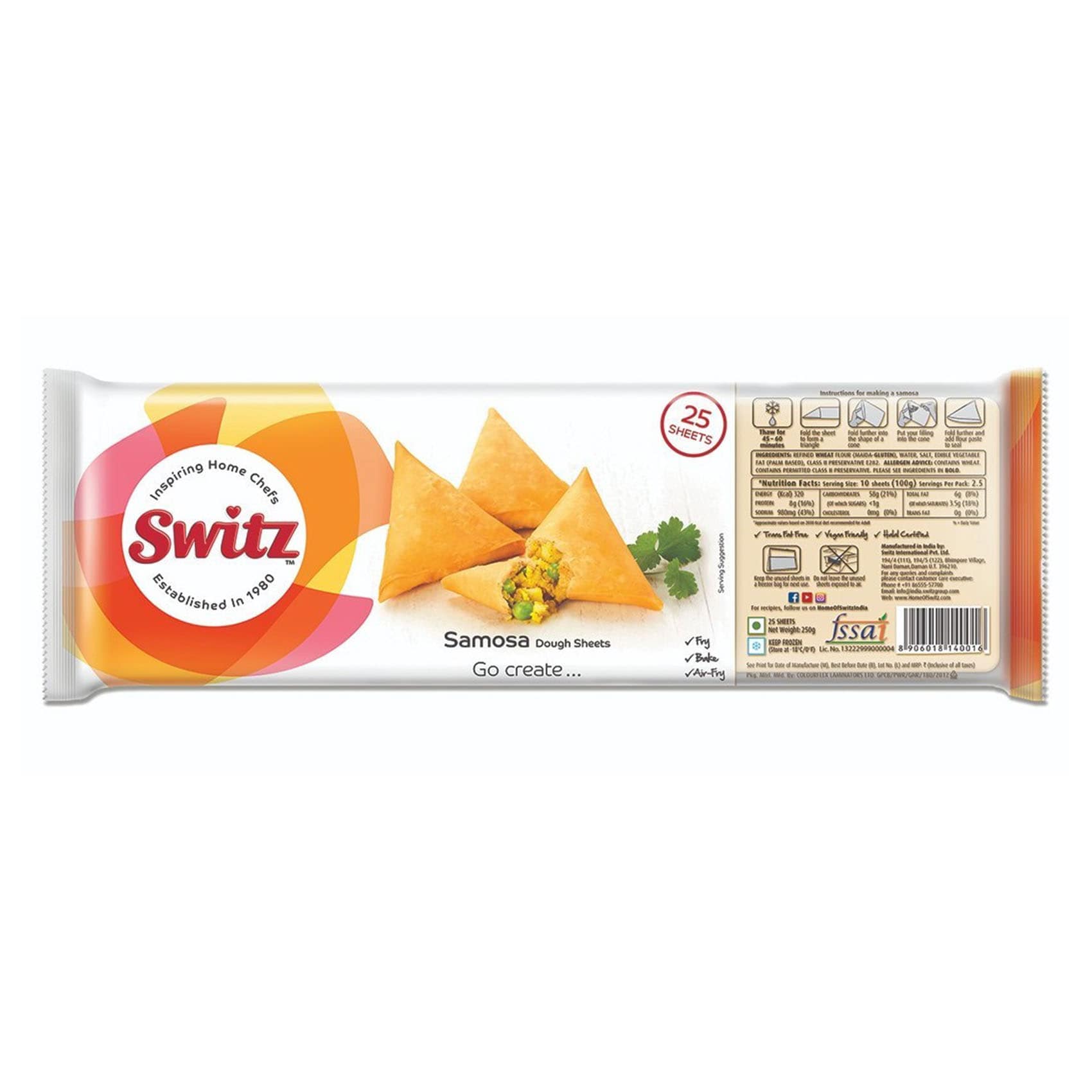 Buy Switz Samosa Dough Sheets 250g Online | Carrefour Kenya