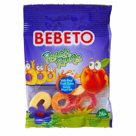 Buy Bebeto Soft Candy Peach Rings 18g Online | Carrefour Kenya