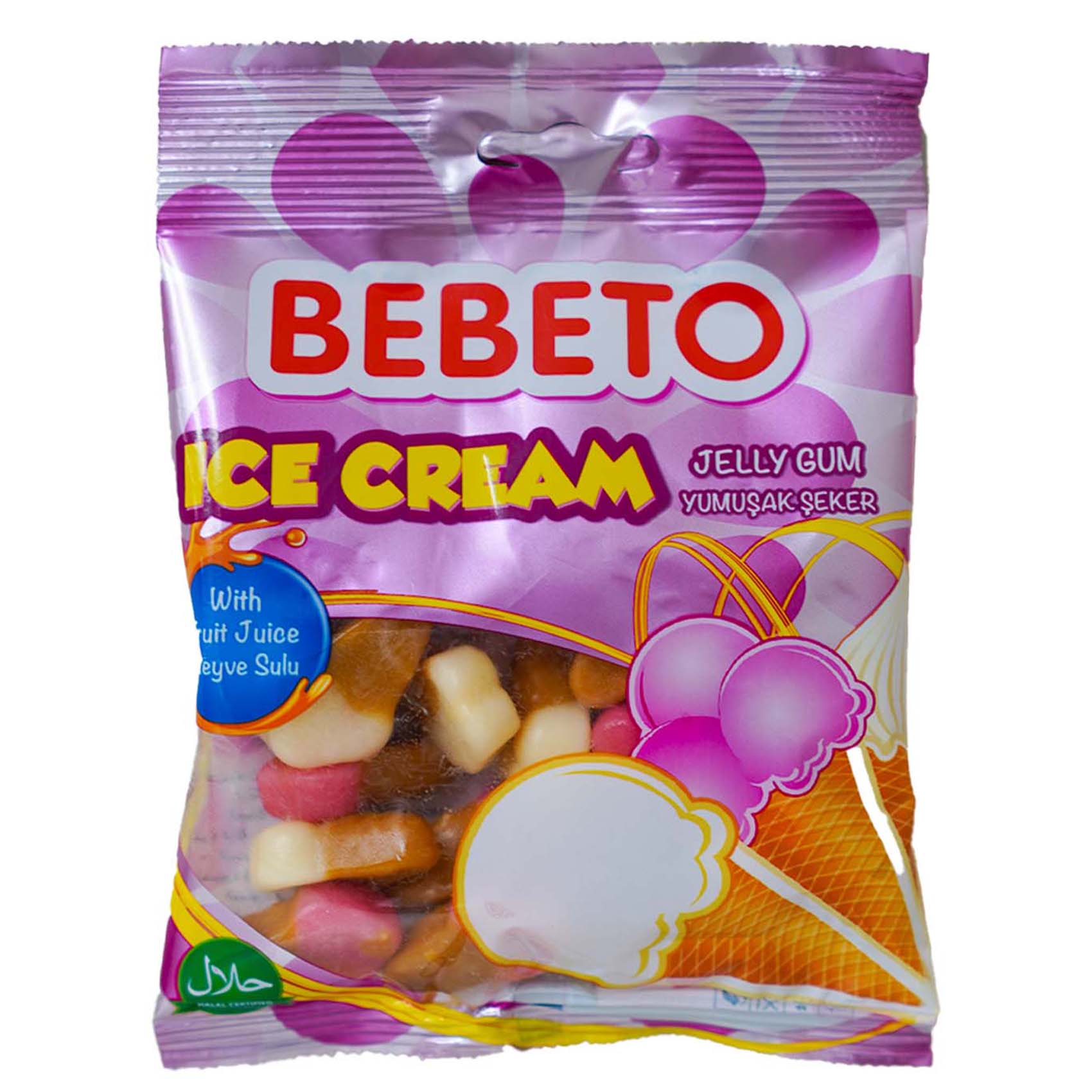Buy Bebeto Jelly Gum Ice Cream 80g Online | Carrefour Kenya