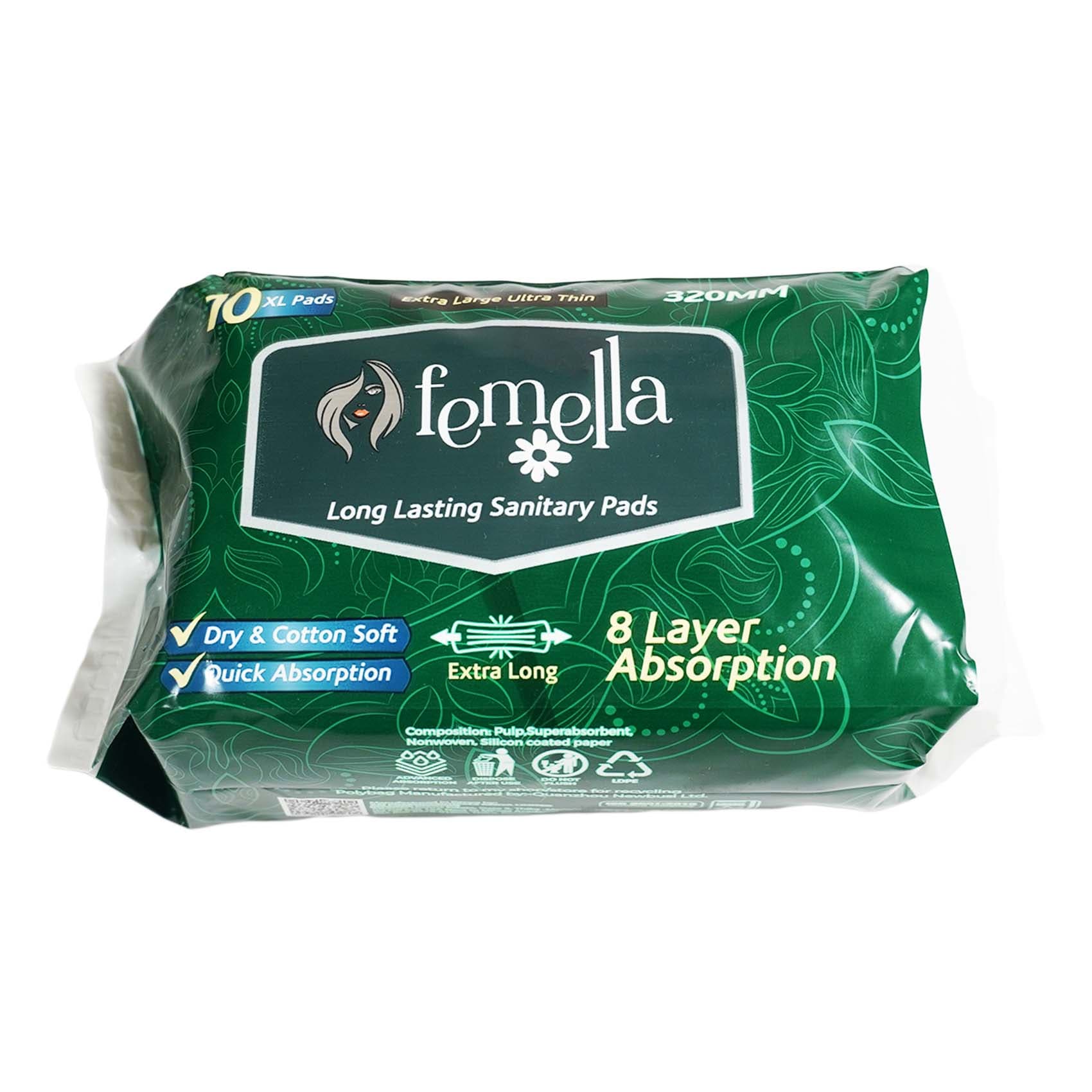 Buy Femella Sanitary Pads Thin Value Pack 10Pcs Online | Carrefour Kenya