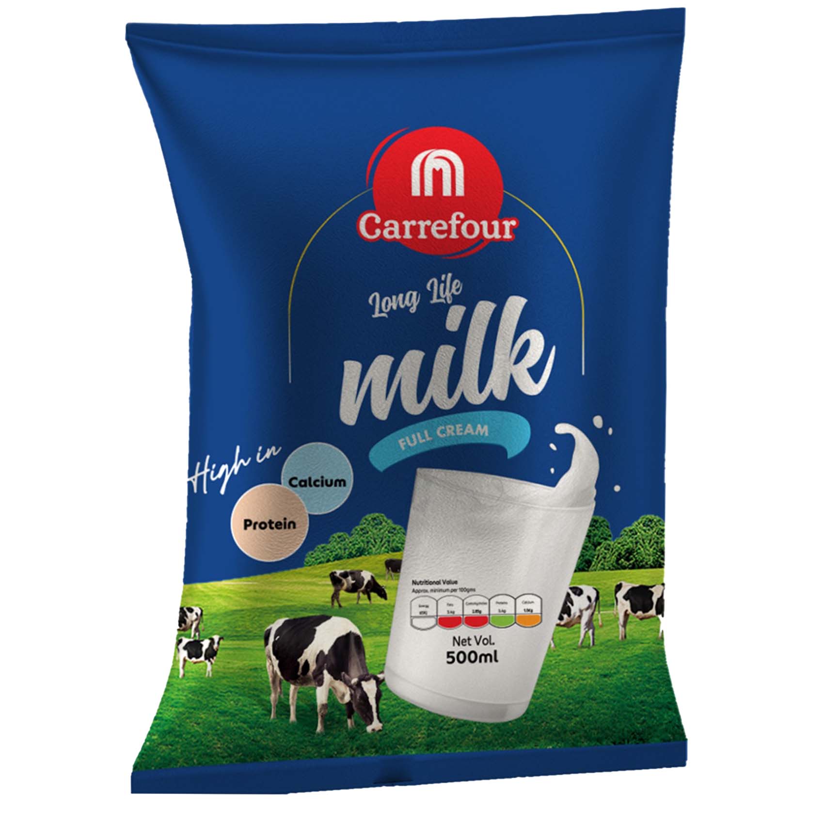 Buy Carrefour UHT Whole milk 500ml Online | Carrefour Kenya