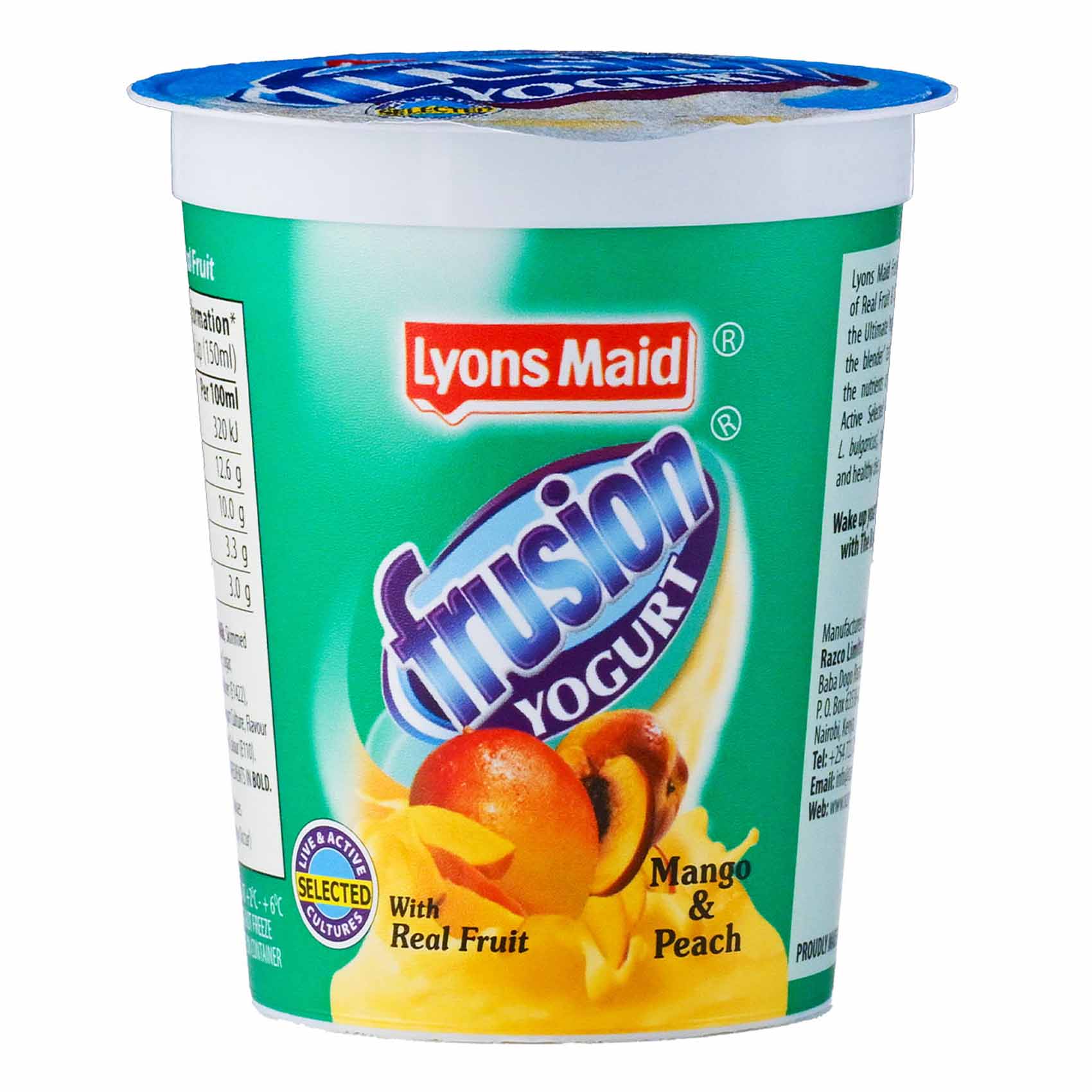 Buy Frusion Mango & Peach Cup Yoghurt 150Ml Online | Carrefour Kenya